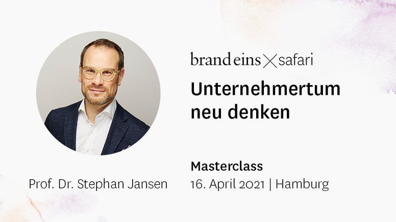 Masterclass mit Stephan Jansen | XING