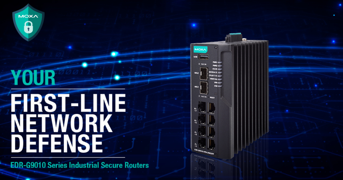First-Line-Defense mit dem All-in-One-Industrial-Secure-Router von Moxa